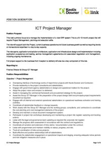 ICT Project Manager - G:link
