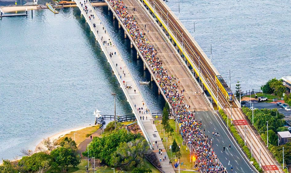 Extra trams for the 2025 Gold Coast Marathon. - G:link